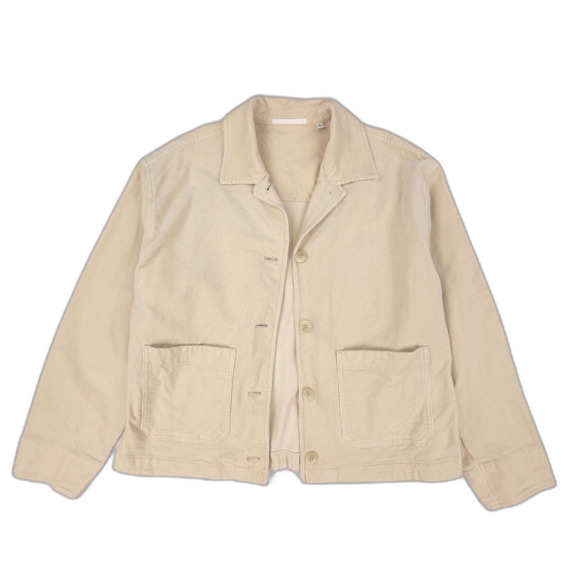 Uniqlo | Jackets & Coats | Uniqlo Corduroy Jacket Cream 9s Casual Clean ...